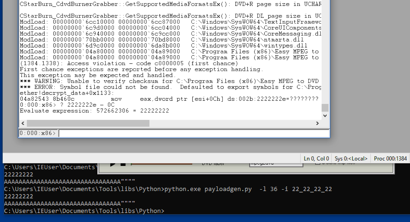 Windows Exploit Development (primer II) : Corrupting Structured Exception Handling and ...