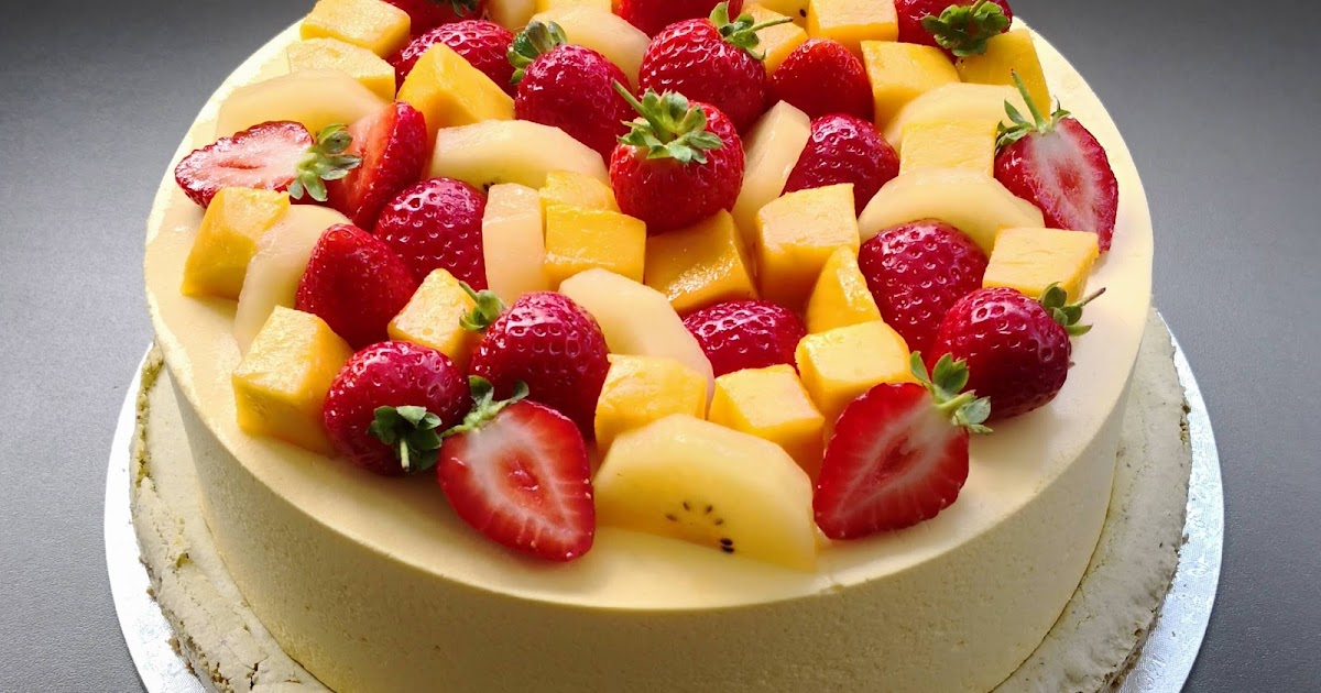 Ethereal Cakes: Mango Passion Fruit Mousse Cake With Pistachio ...