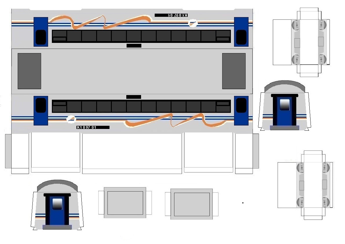 PAPERCRAFT KERETA PENUMPANG DAN BARANG INDONESIA 2016
