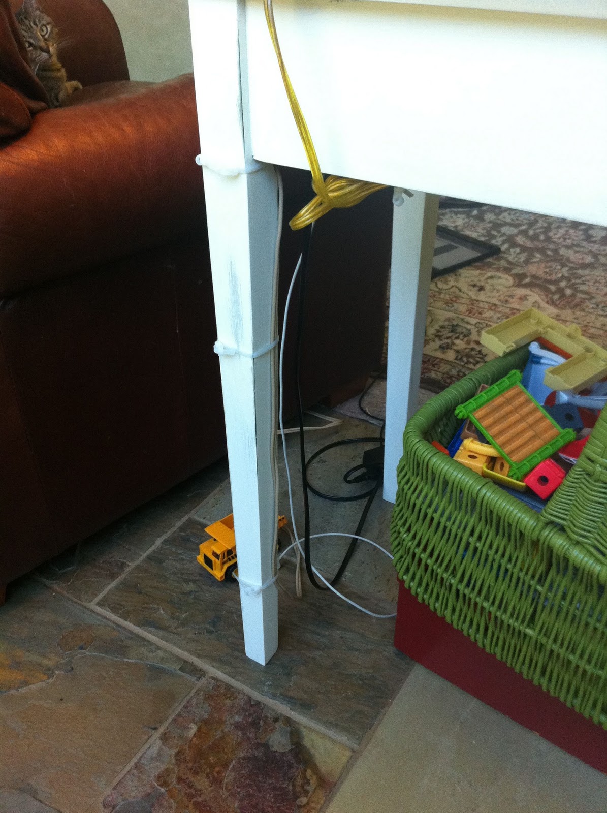 blue cedar lane: Electric side table