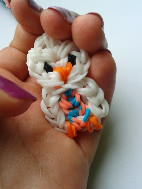 A&M - o wszystkim...: Jak zrobić Sówkę z gumeczek Loom Bands