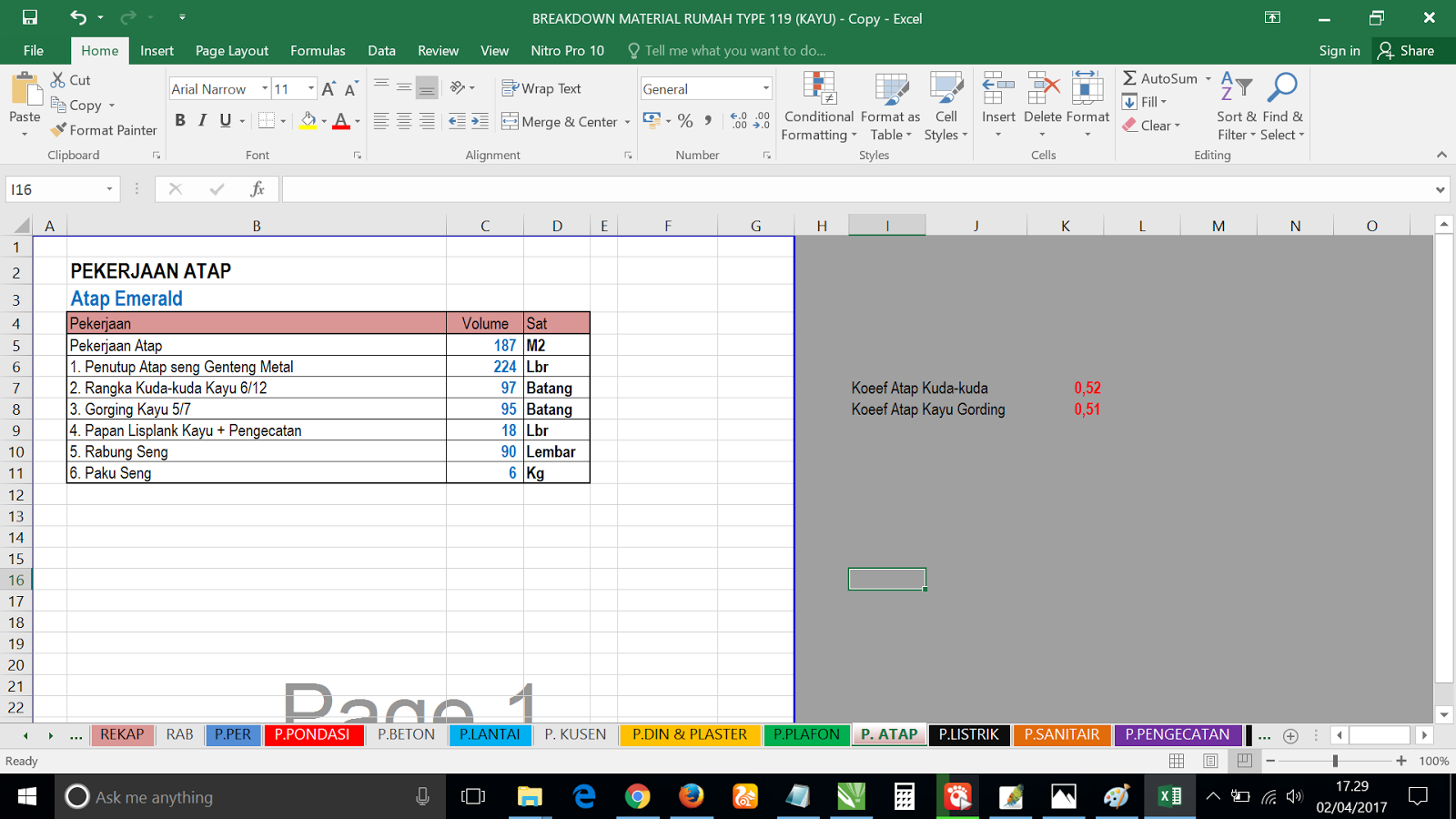 Contoh Rab (Rencana Anggaran Biaya) Lengkap | Jasa Hitung Rab Rumah