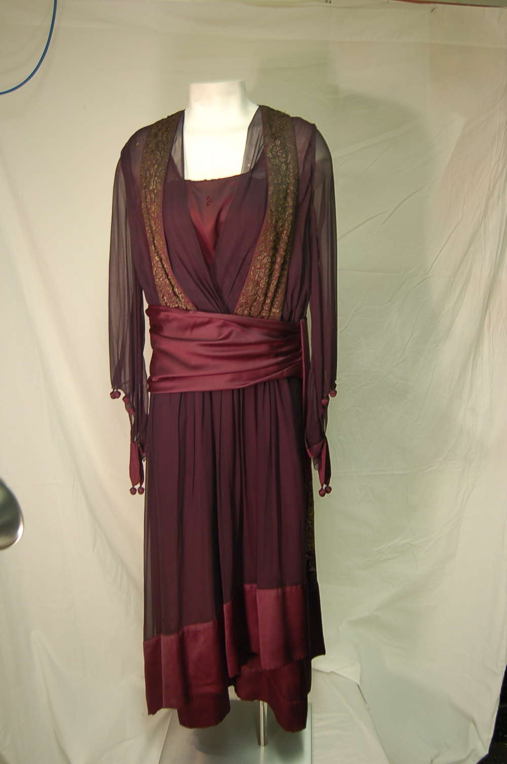 Fashioning the Past: Late 1910s Purple Silk Frock