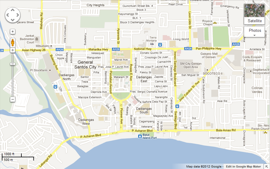 Philippines Map General Santos City