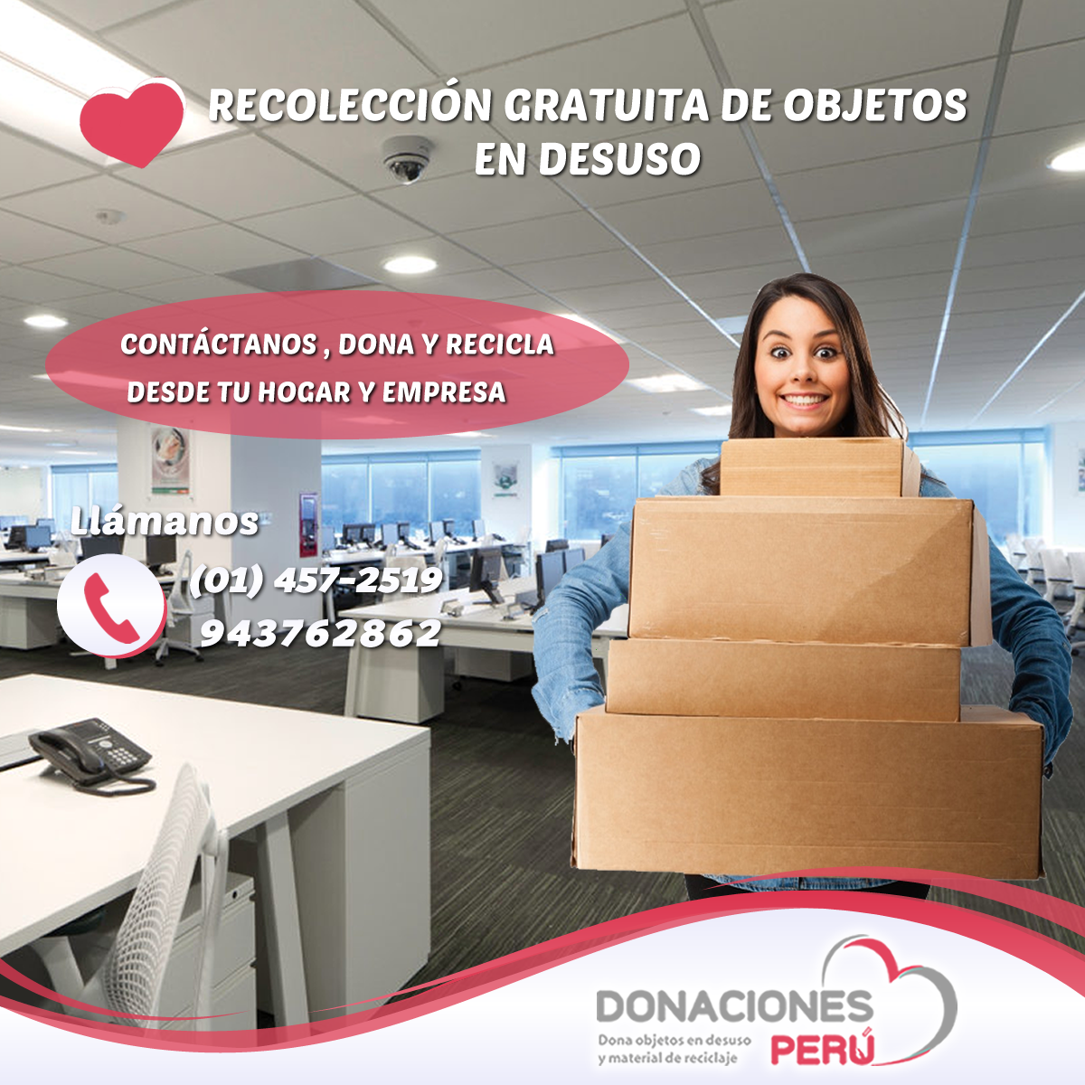 Donaciones Perú: Recolección gratuita de objetos en desuso