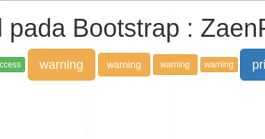 Cara Membuat Tombol atau Button pada Bootstrap
