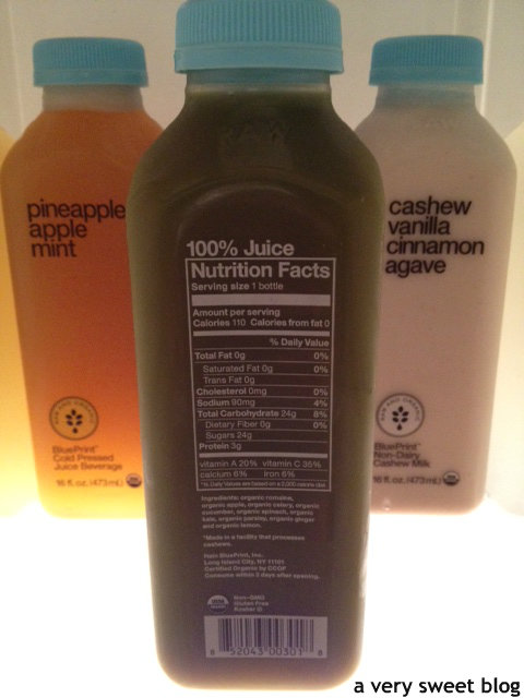 BluePrintJuice: Bottled Juice To Go | A Very Sweet Blog