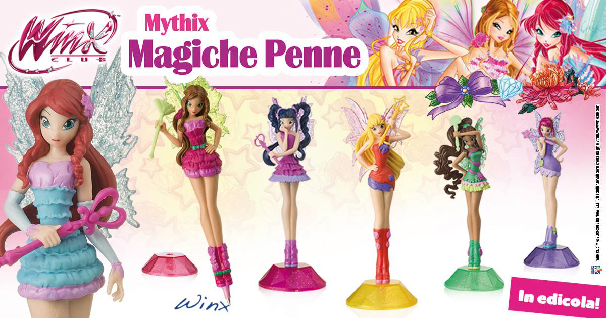Promo de los bolígrafos Winx Club Mythix en Italia ~ My Winx Club-Pretty!*.