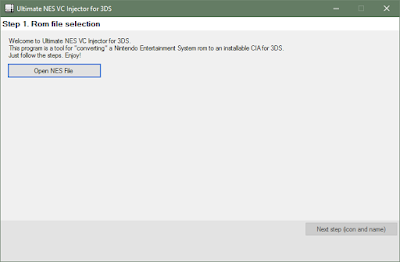 カスタムNESVC作成方法（Ultimate NES VC Injector for 3DS）