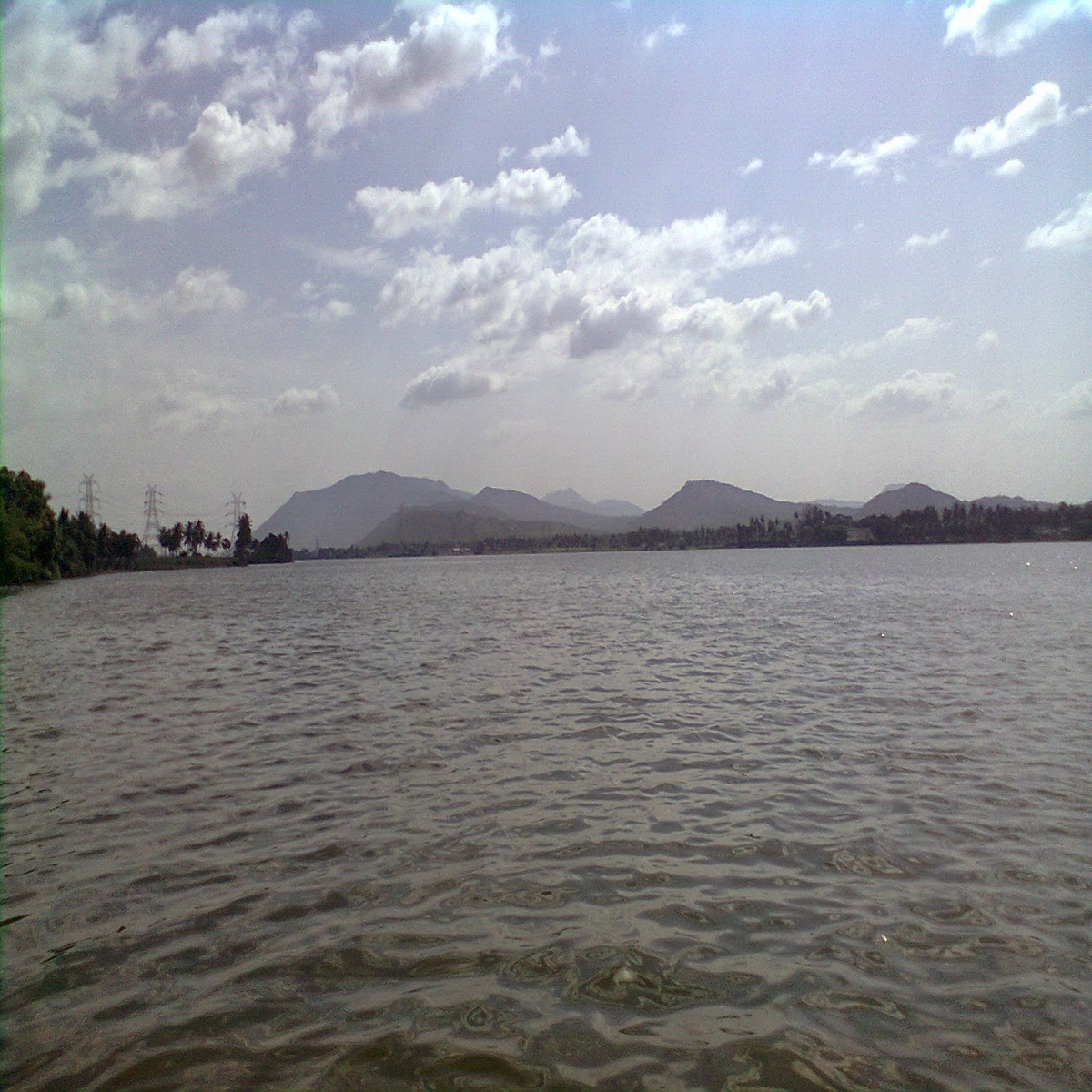 the river along poolampatti village