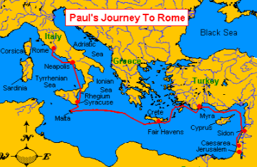 PAUL'S MISSIONARY JOURNEYS & JOURNEY TO ROME