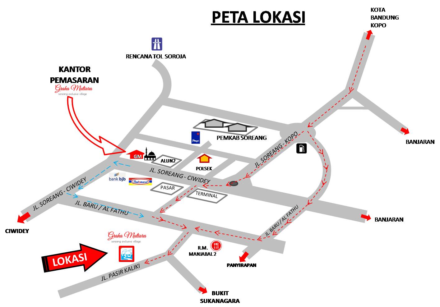 INFO RUMAH SOREANG: Peta Lokasi