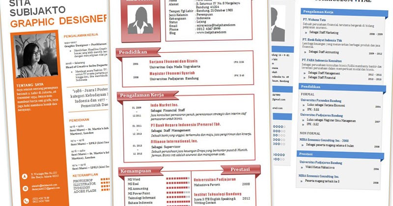 Cara Mudah Membuat CV Kreatif Yang Menarik - andalangue.com