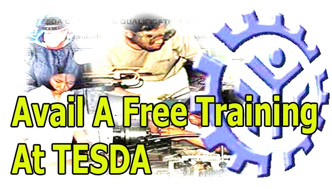 Free Online Training: TESDA offers Free Tuition Fee Training For ...