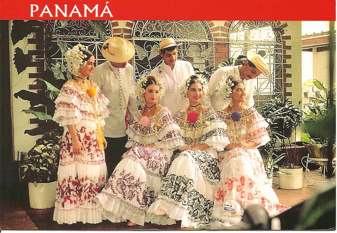 MY POSTCARD-PAGE: PANAMA ~Pollera festival - National costume
