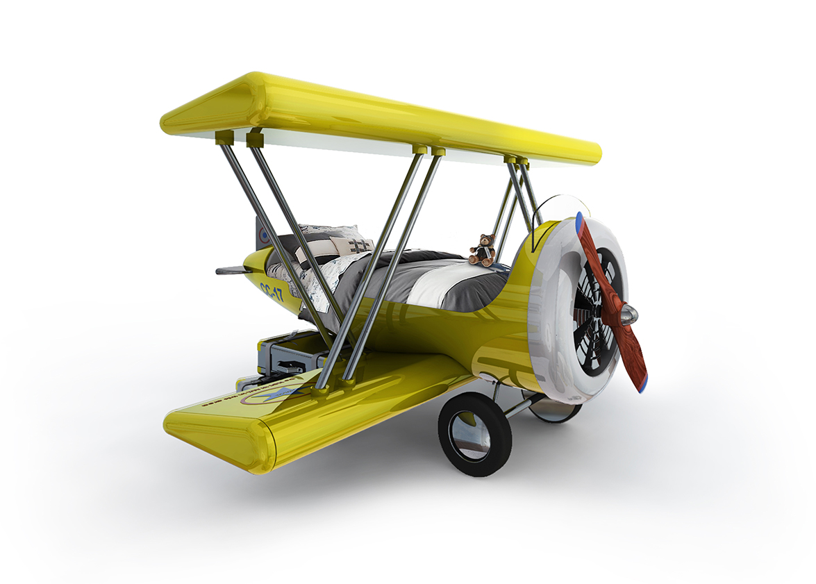 Marzua: Avión Flytastic de Circu. La cama temática para niños atrevidos