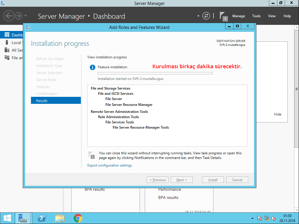 Windows Server - File Server Kurulumu - Mustafa Sabri OĞUZ