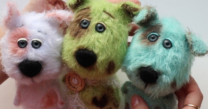 1000 схем амигуруми на русском: Вязаные собачки