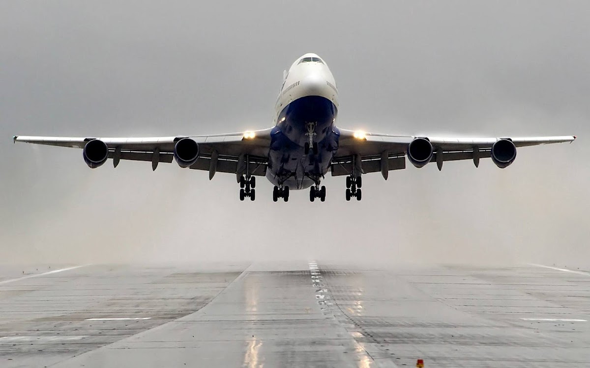 Airplane Take Off Wallpaper