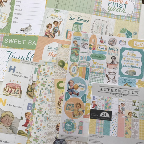 BlueMoon Scrapbooking: New Prima, Blue Fern Studios and Authentique