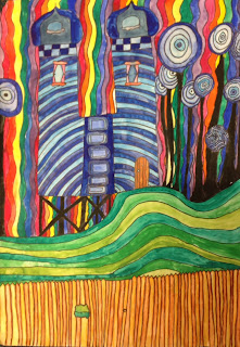 NZ Teacher's Art: Hundertwasser Inspired Art