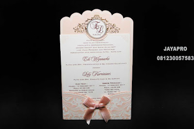 contoh undangan elegan simple ev07 | undangan pernikahan jayapro contoh ...
