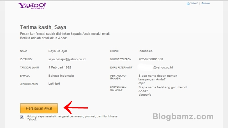 Cara Membuat Email Baru di Yahoo | August Reinaldo