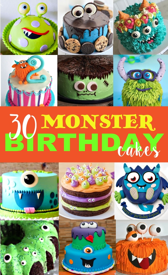 30 Monster Birthday Cakes Ideas