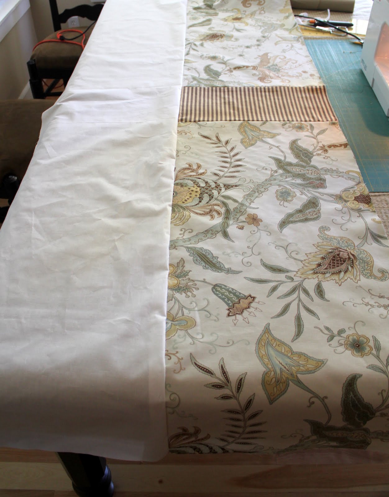 Crafty Sisters: Bedskirt with Contrasting Box Pleats