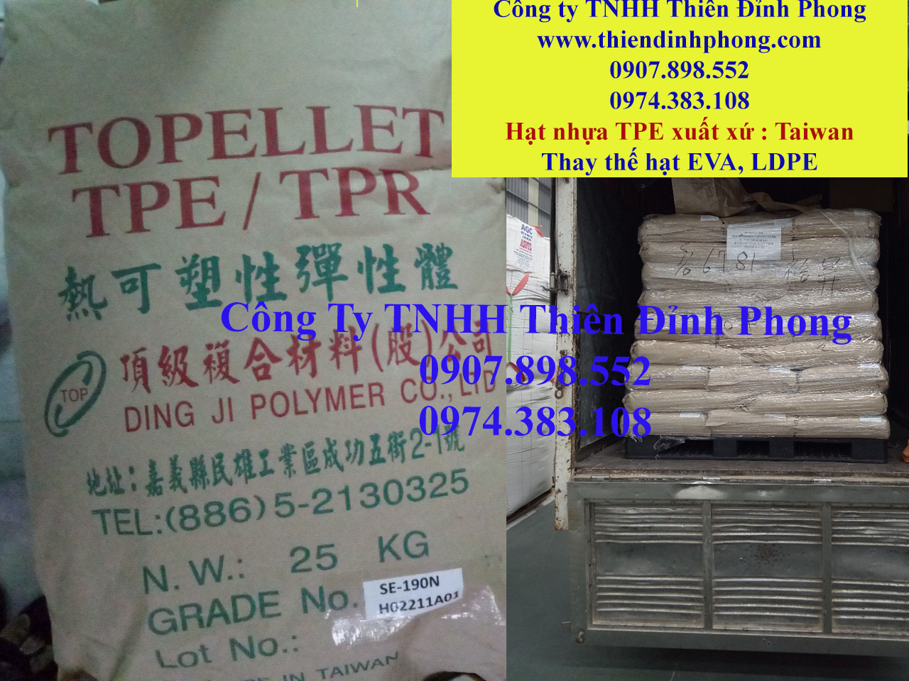 Hạt nhựa TPE / TPR(SEBS) - Thermoplastic Elastomer ~ Hóa Chất Công Nghiệp Ngành Nhựa và Cao Su