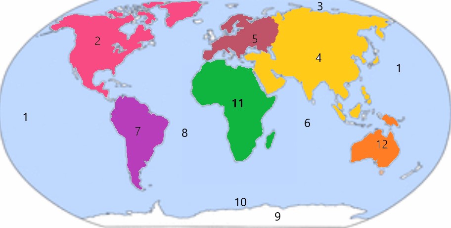 Grade-3 Social Science, Continents and Oceans