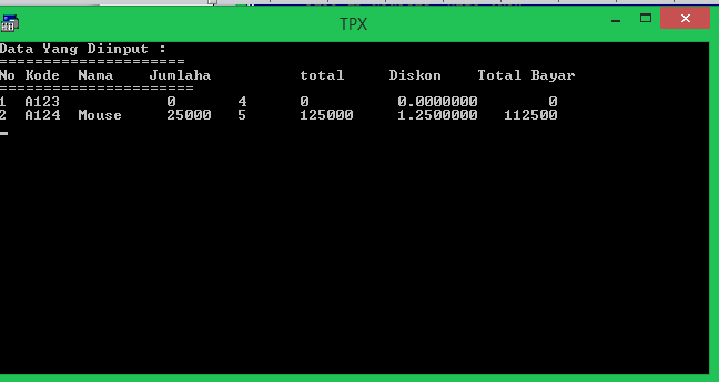 Pemograman turbo pascal dengan Fungsi Array