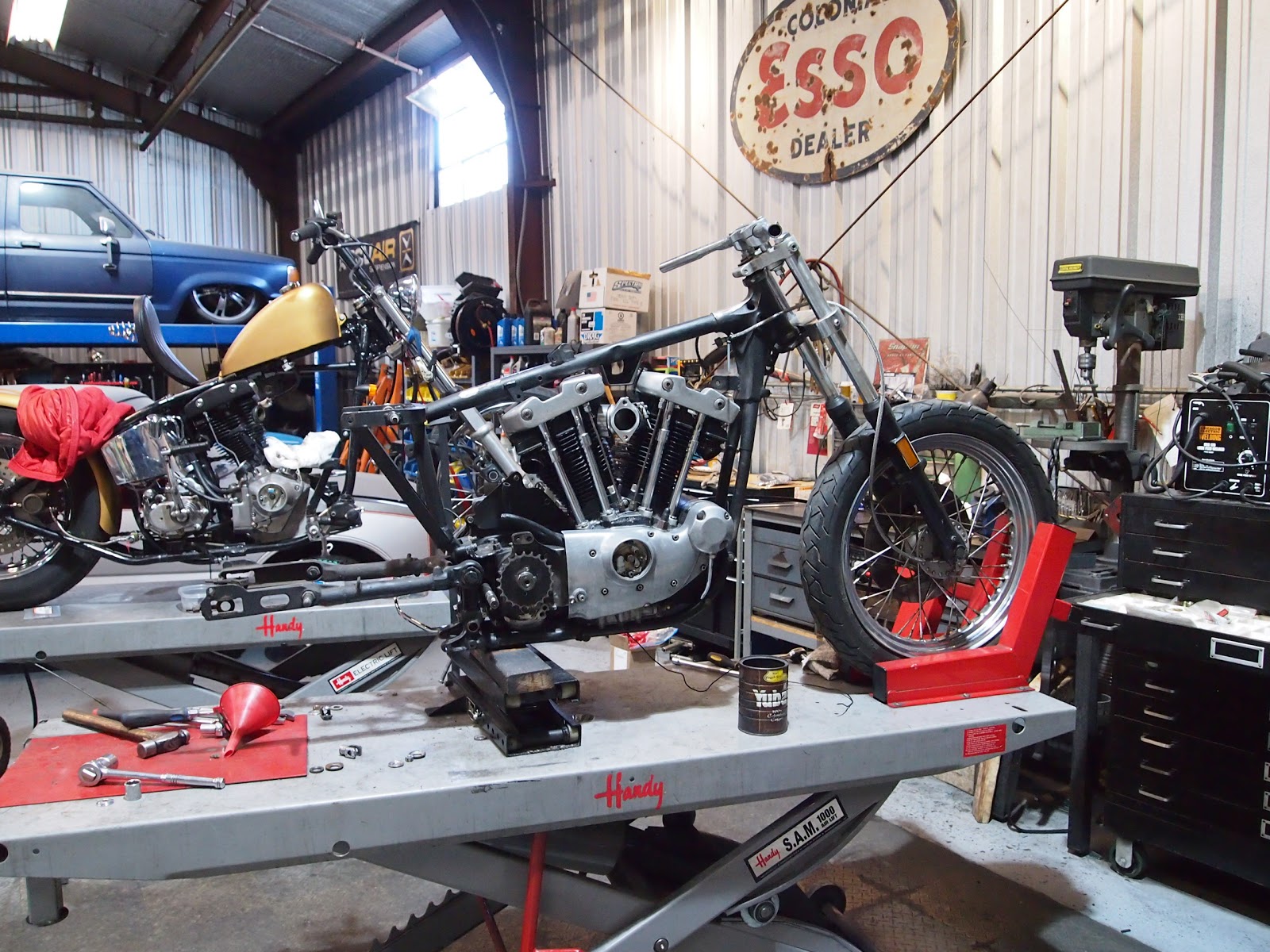 South Bay Street Machines: 1974 Ironhead Sportster XLCH Hardtail Rigid ...