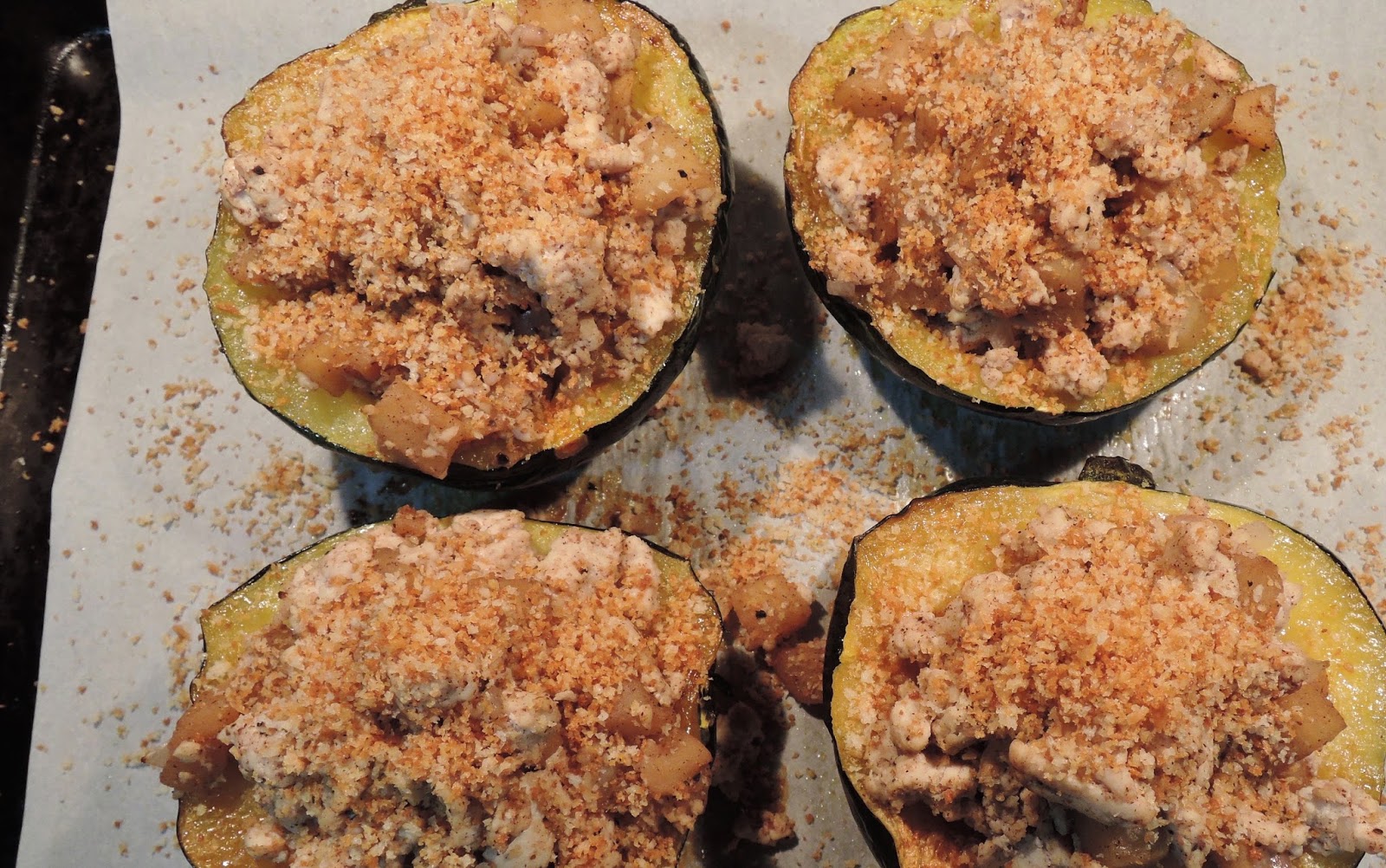 The Briny Lemon: Apple-and-Chicken-Stuffed Acorn Squash