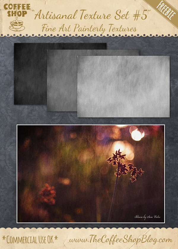 The CoffeeShop Blog: CoffeeShop "Artisanal Texture Set 5": Painterly ...