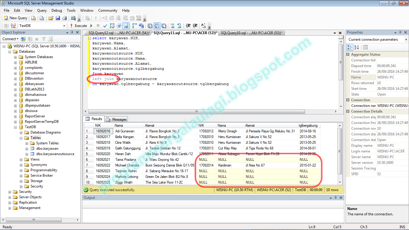 Belajar SQL Server : Dasar - Dasar SQL Server ~ Programmer Galau Lagi