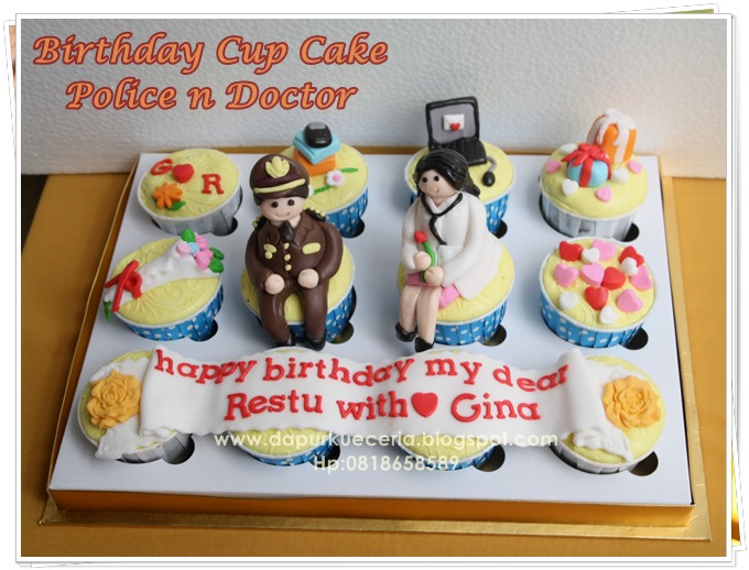 Dapur Kue Ceria: Birthday Cup Cake for Mas Restu