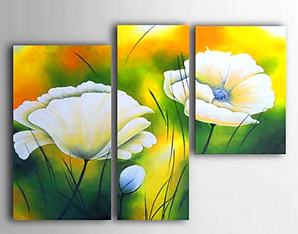 El arte es su máxima expresión : Pintura de flores modernas al óleo