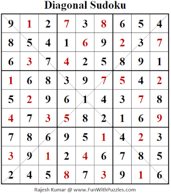 Diagonal Sudoku Puzzles (Fun With Sudoku #353, #354)