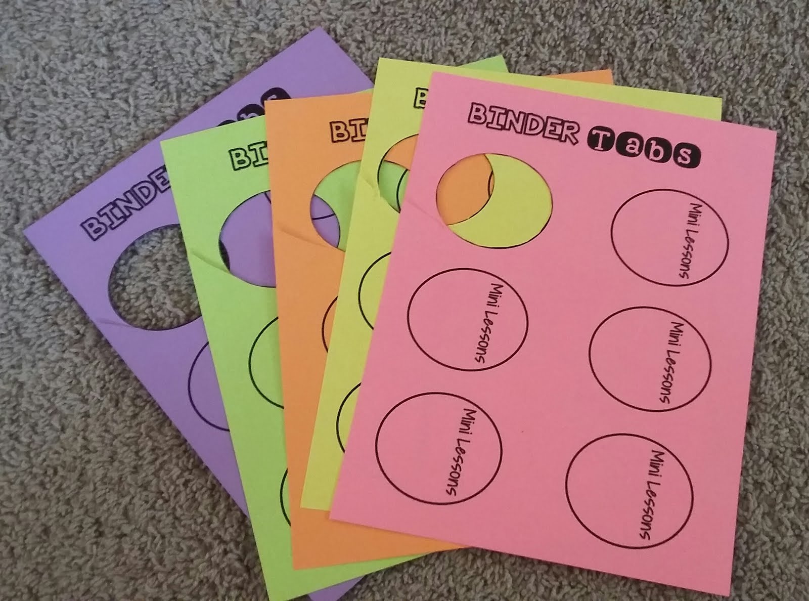 The Sunny Side: Student Centered Reading Binders