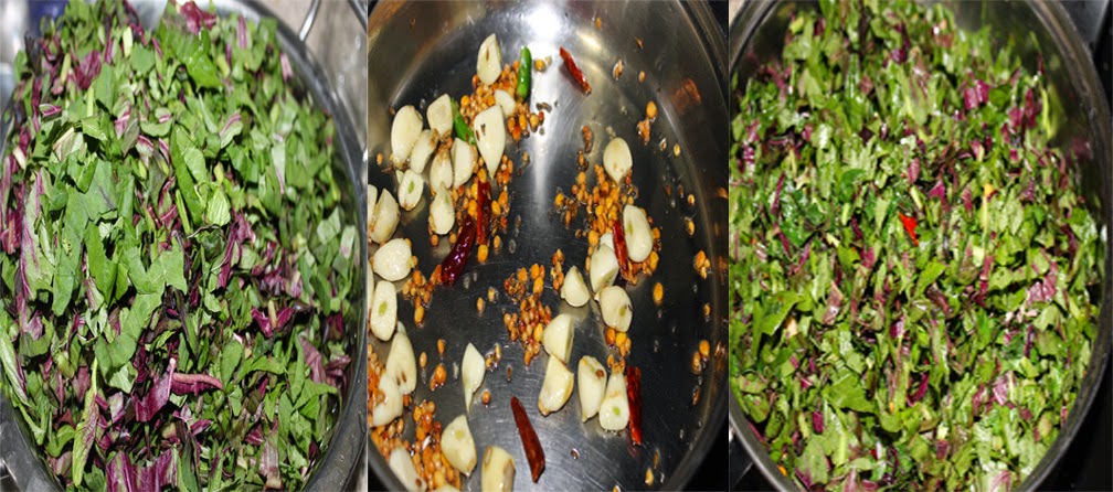 Saanvis food: Thotakura fry/Amarnath Leaves Fry ll Thotakura Kadala ...