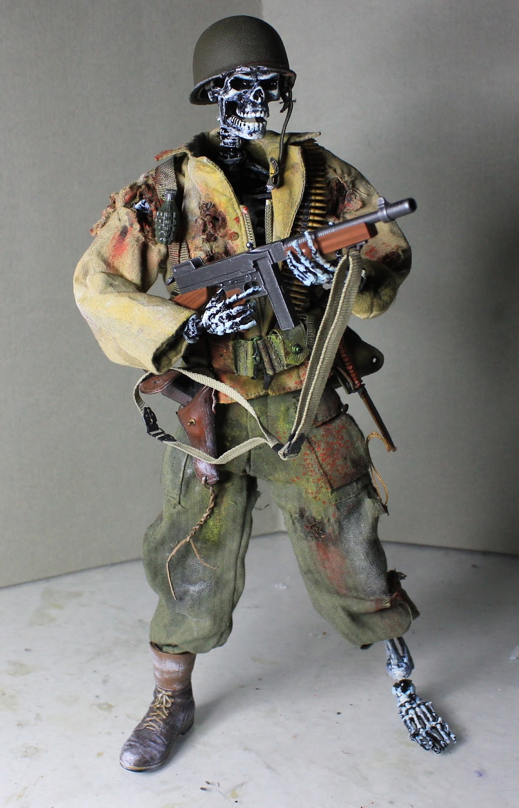 Action figure skeleton by Fattel: 1/6 scale skeleton soldier american wwii