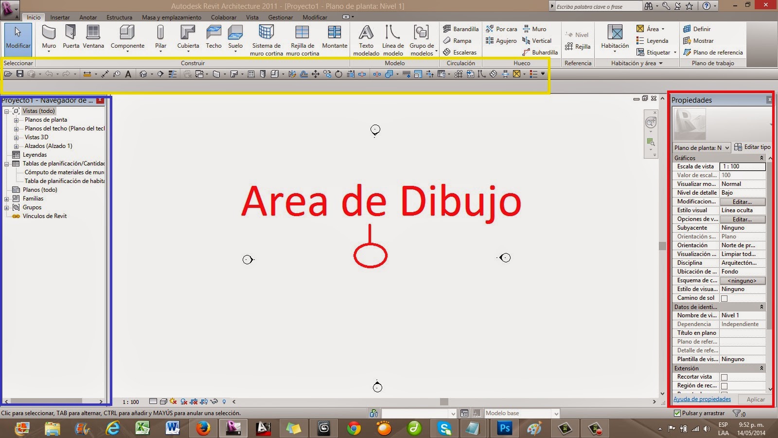 Empezar en Revit Interfaz de Usuario - DominarCad