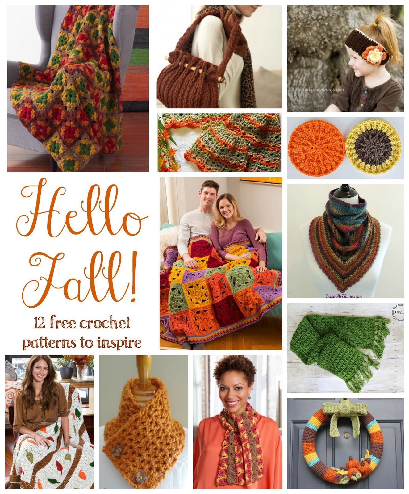 Hello Fall! 12 Free Crochet Patterns To Inspire... | Fiber Flux ...