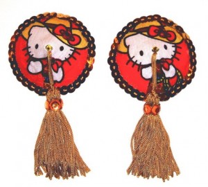 Indigenous: Hello Kitty Nipple Covers.