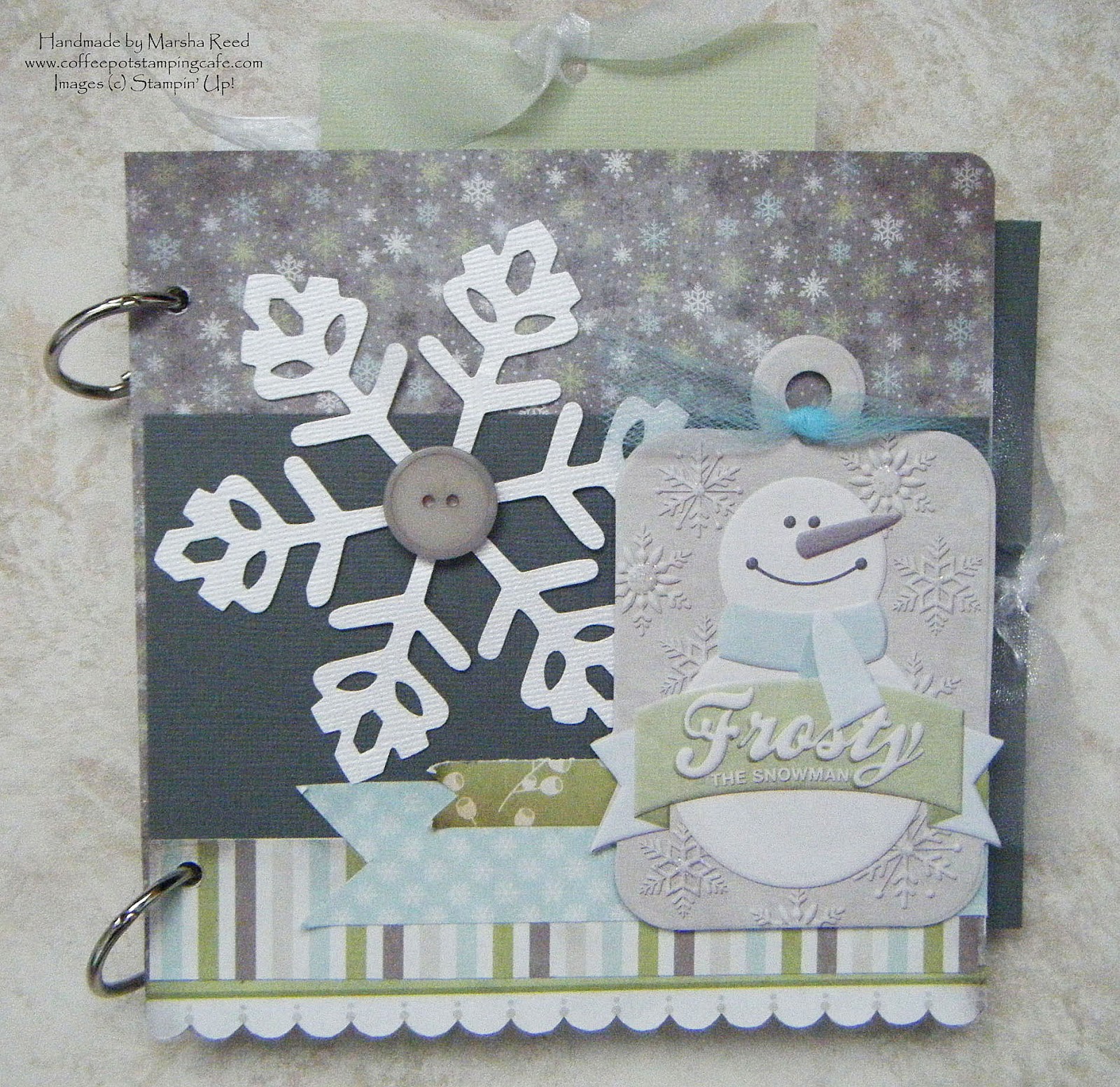 Coffee Pot Stamping Cafe: Winter Frost Mini-Album
