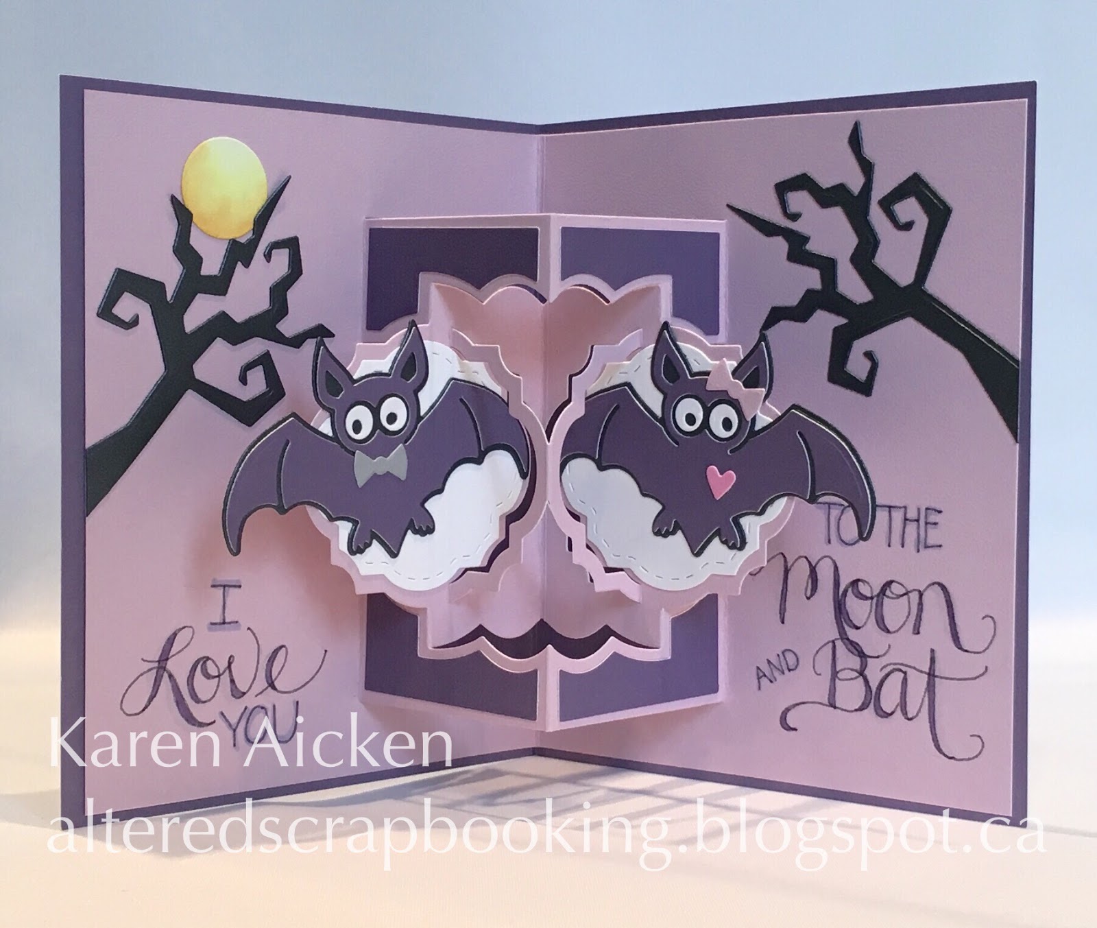 Altered Scrapbooking: Love Bats, a Pop-Up Card (NEW RELEASE)