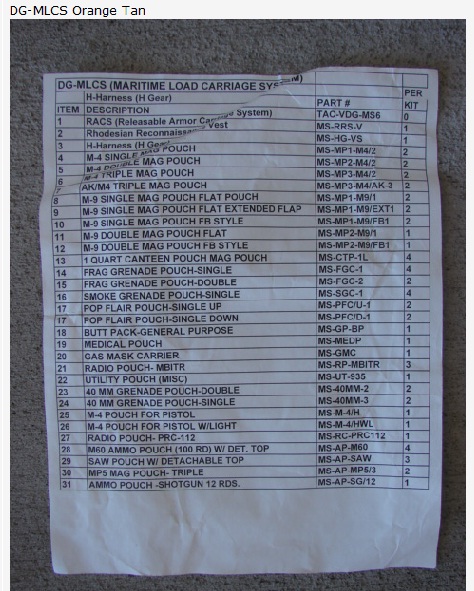 Webbingbabel: Naval Special Warfare Command LCS Kit DG-MLCS