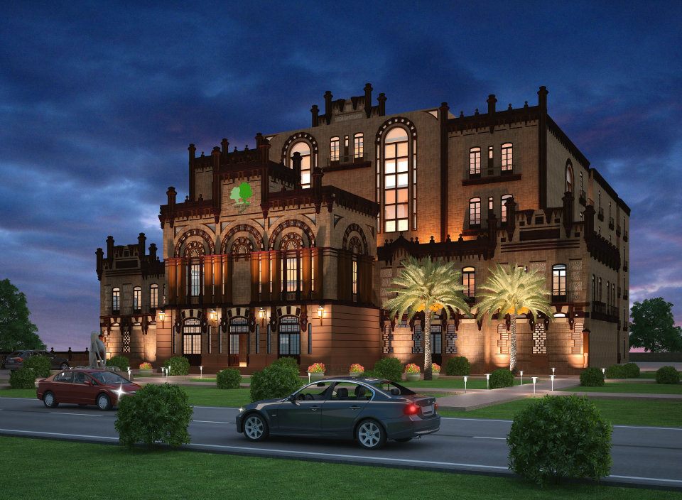 Front Elevation Banquet Hall Exterior Design - Design Talk