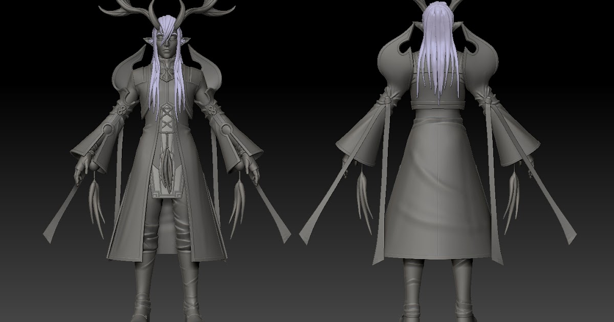 Developing Art Blog: Hermit- Character WIP 2